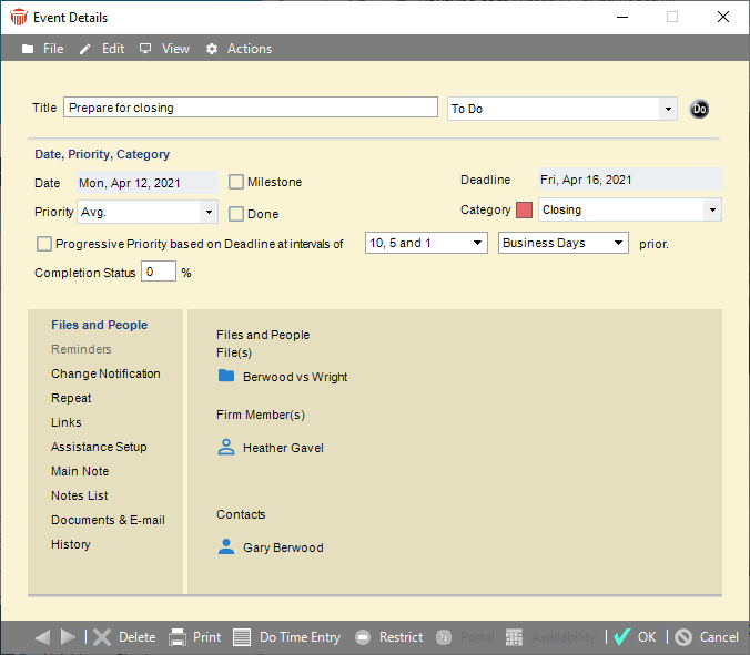 Using Precedent Variables